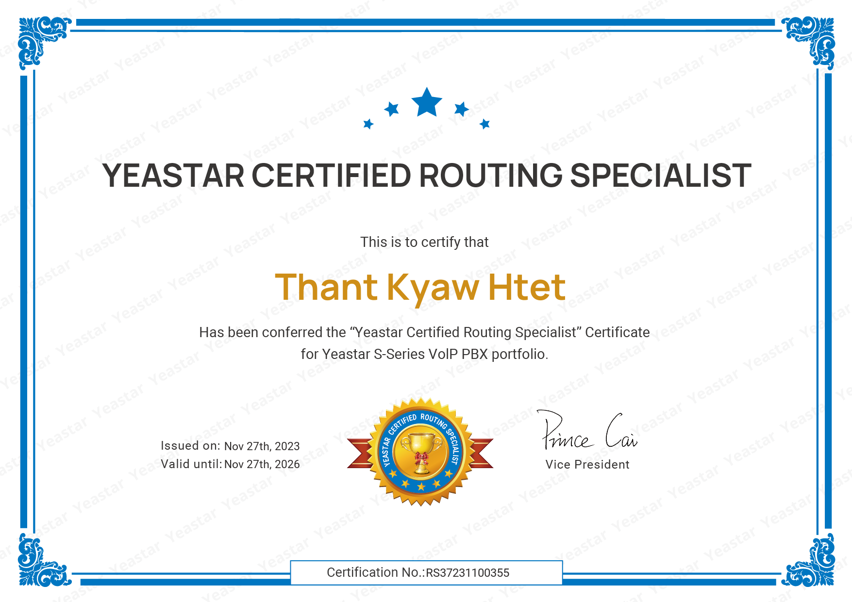 Thant Kyaw Htet - Senior Network Enginner | CCNP | CCNA | NSE3 | NSE2 ...